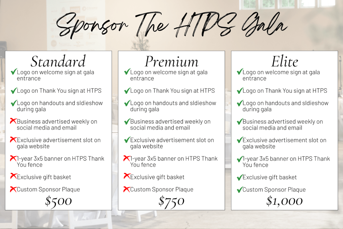 Meet Our Sponsors – HTPS Gala